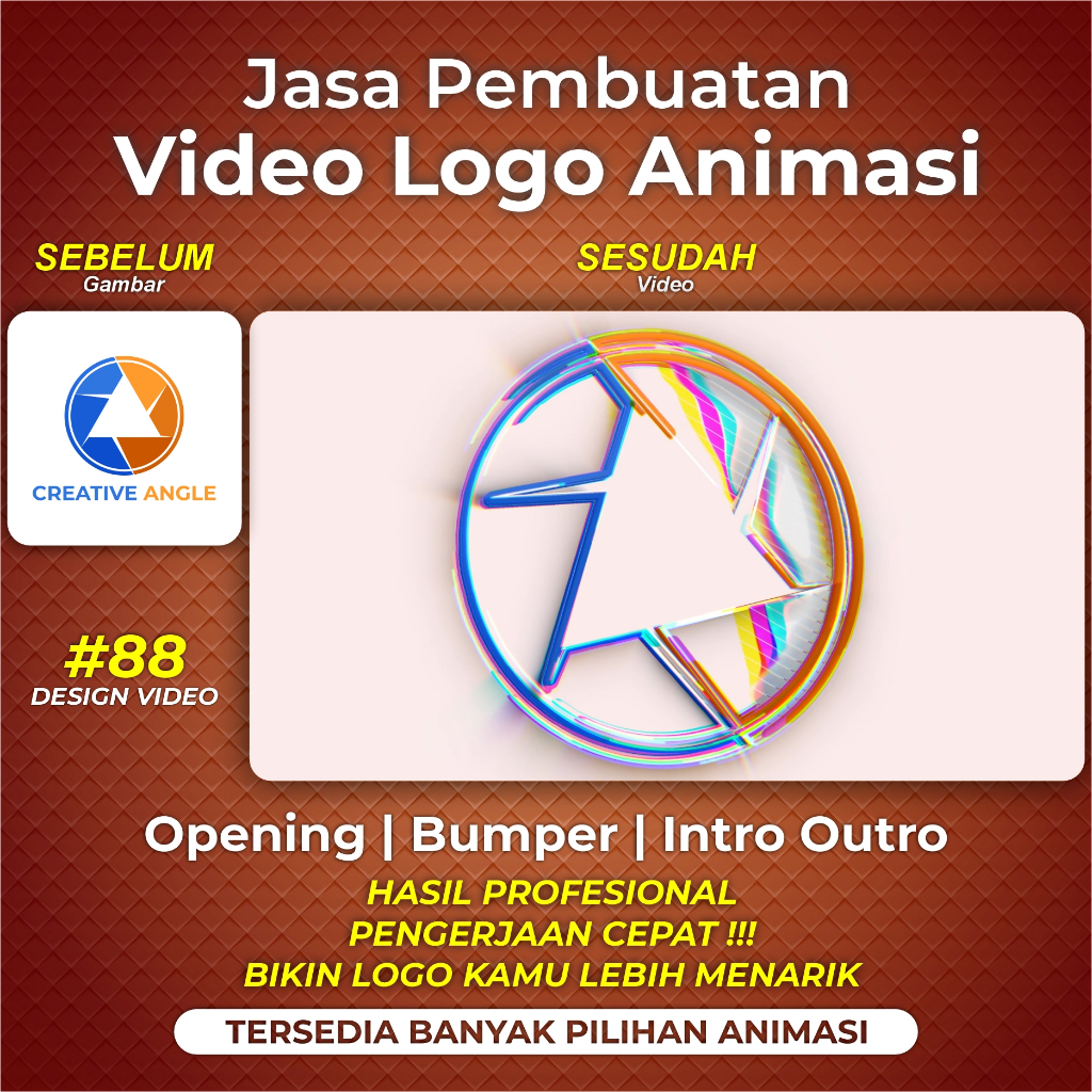 Jual Jasa Pembuatan Animasi 3D Logo Opening Bumper Intro Outro | Shopee Indonesia