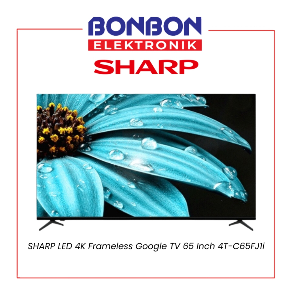 Jual SHARP LED TV 4K Frameless Google TV 65 Inch 4T-C65FJ1i / 4TC65FJ1I ...