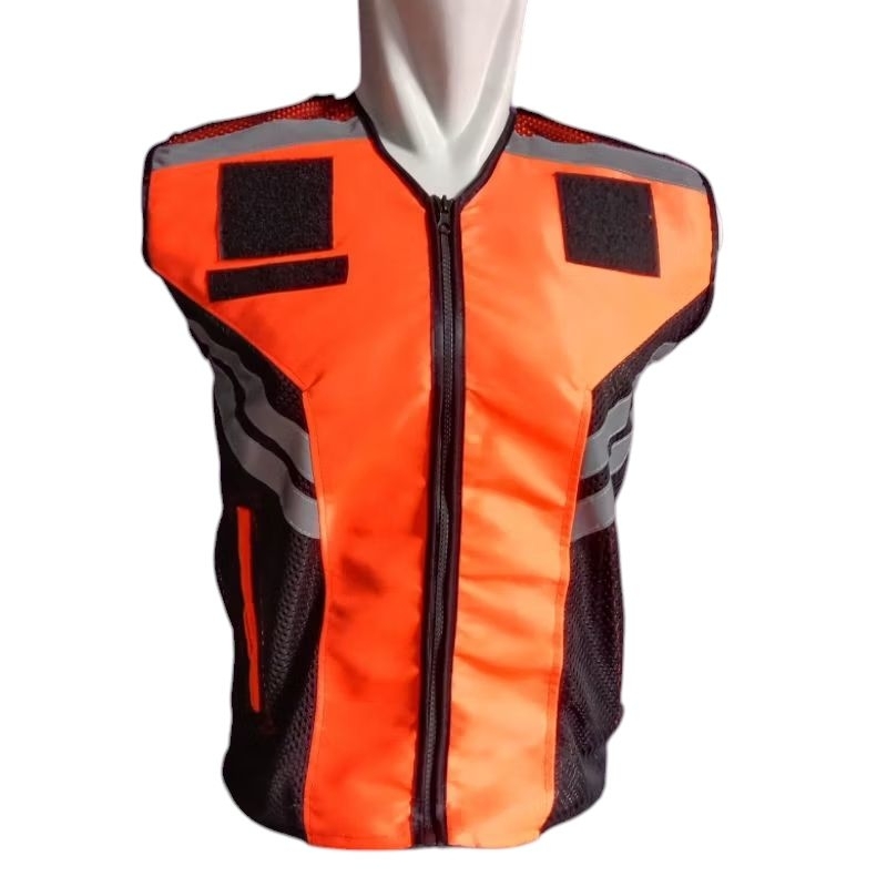 Jual Rompi safety touring security satpam warna oren | Shopee Indonesia