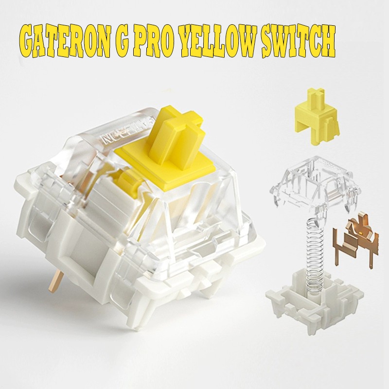 Jual Gateron G Pro Yellow 2.0 Switch Linear Switch Mechanical Keyboard ...