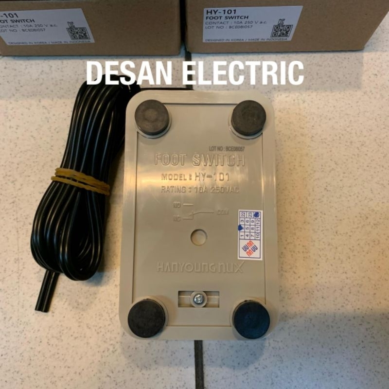 Jual Foot Switch HY-101 Hanyoung Nux HY101 HY 101 10A 250VAC | Shopee ...