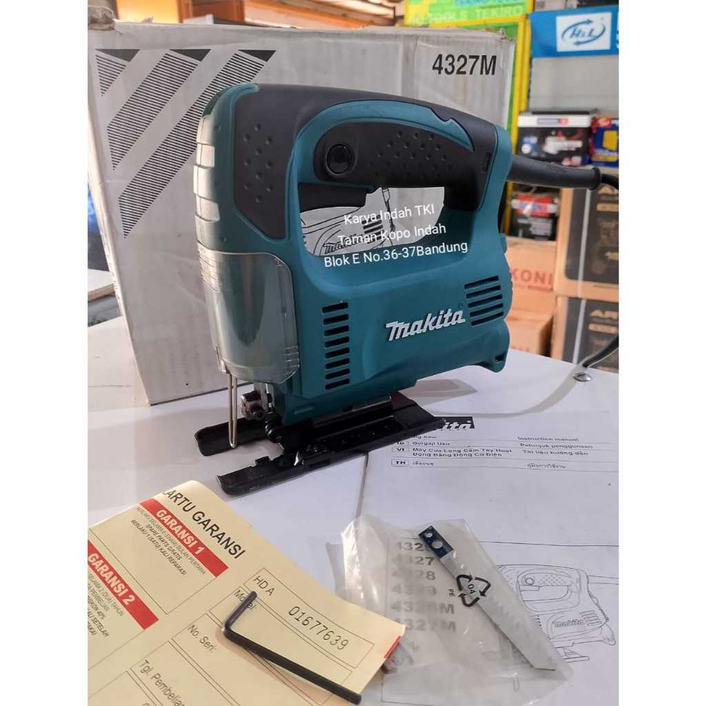Jual Makita 4327M 4327 M Mesin Jigsaw Gergaji Potong Kayu Besi Variable ...