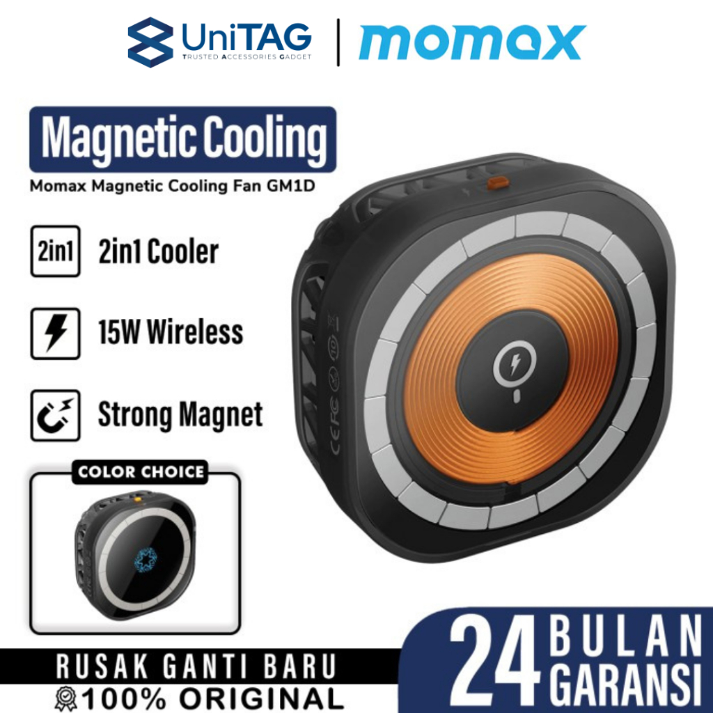 Jual Pendingin HP Momax Fan Cooler MagSafe Wireless Charging Magnetic ...