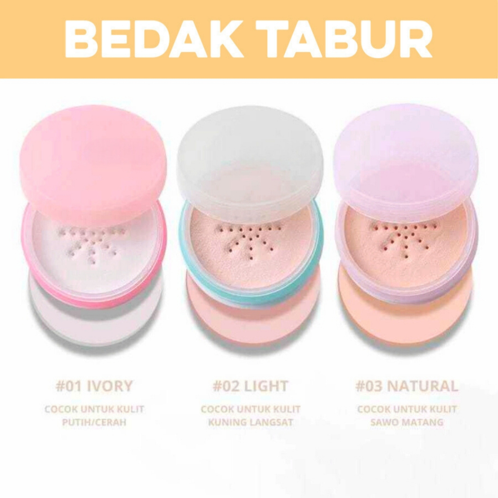 Jual LML LAMEIL SVML Bedak Tabur Makeup Setting Powder Wajah Tahan Lama Mengunci Makeup 5160 ...
