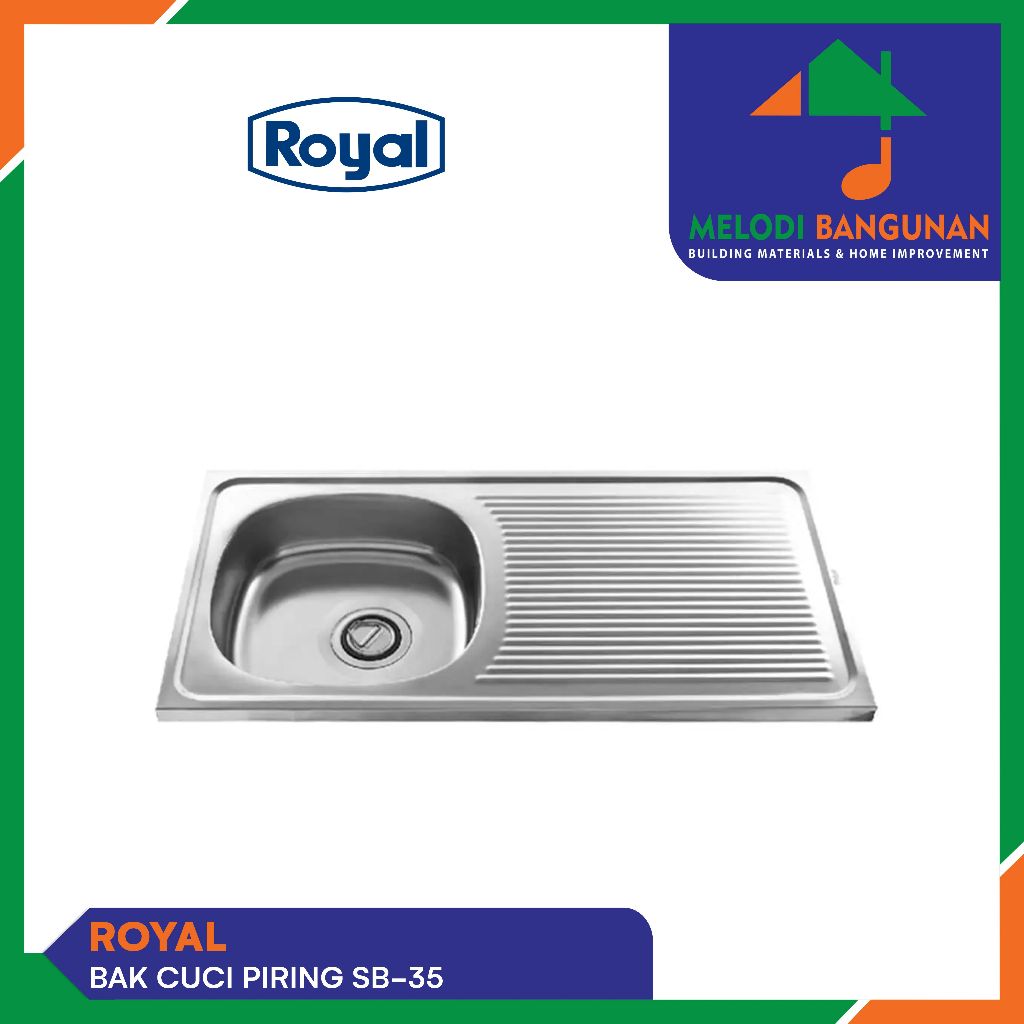 Jual Royal - Sink + Bak Cuci Piring Sb 35 + Sb35 + Sb-35 Stainless ...