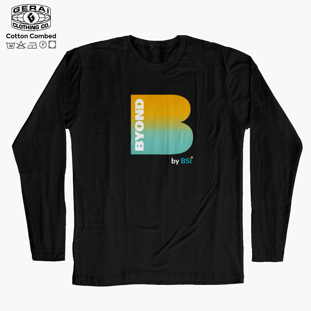 Jual Kaos distro byond by bsi longsleeve / baju byond by bank syariah ...