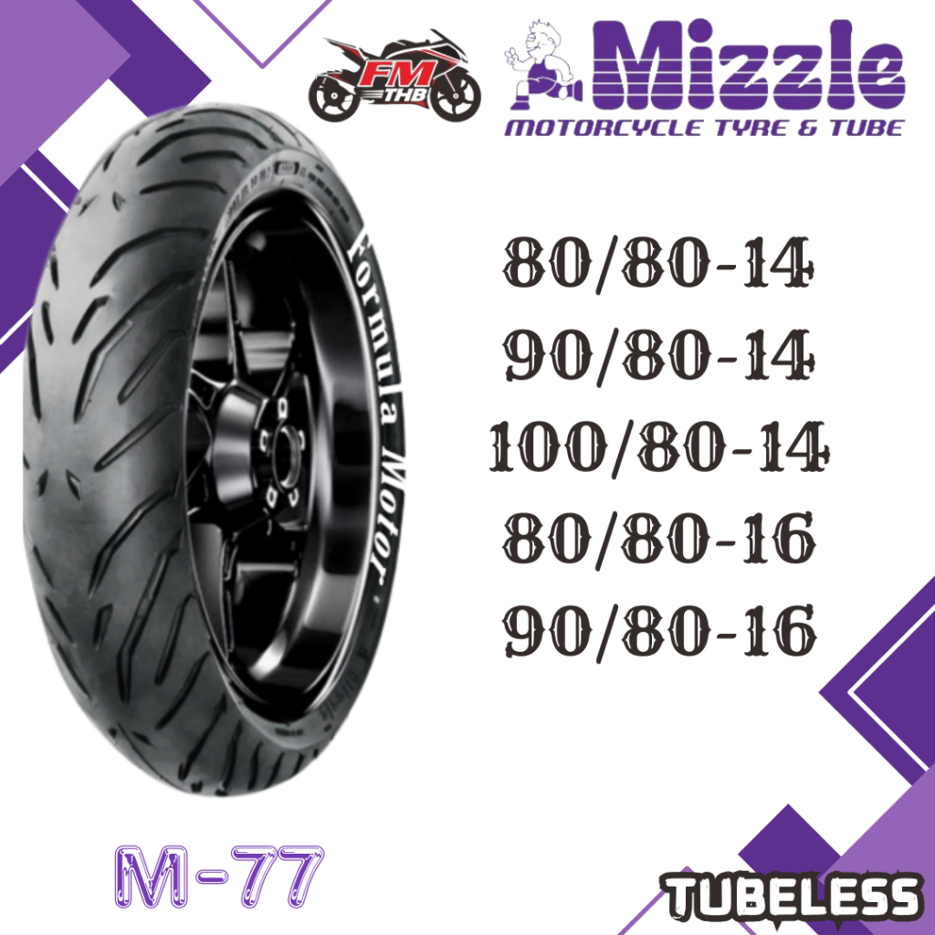 Jual Ban Mizzle M77 M-77 Ring 14 , 16 Tubeless - Ban Tubeless Ring 14 ...