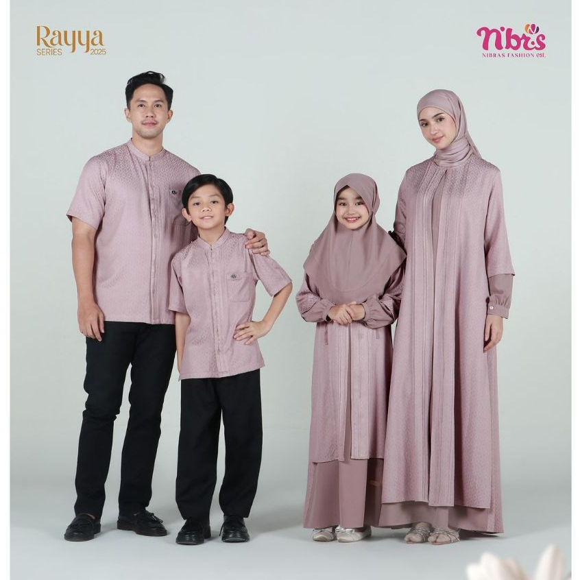 Jual READY SARIMBIT NIBRAS 2025 DAISY ROSE FAMILY SERIES GAMIS DRESS ...