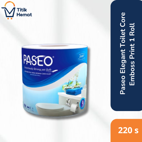 Jual Paseo Elegant Toilet Core Emboss Print 1 Roll 220's | Shopee Indonesia