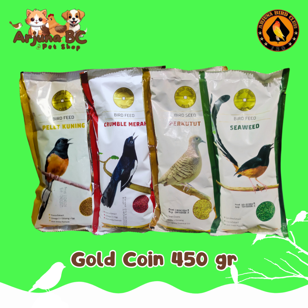 Jual Gold Coin Pakan Burung 450 gr | Makanan Burung | Shopee Indonesia