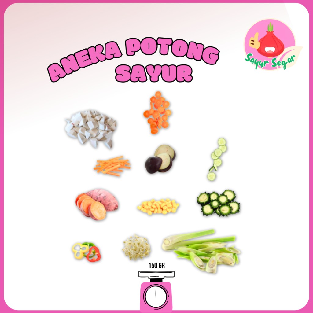 Jual Sayur Segar-Aneka Potongan Sayuan Segar/Sayuran Potong/Umbian #2 ...