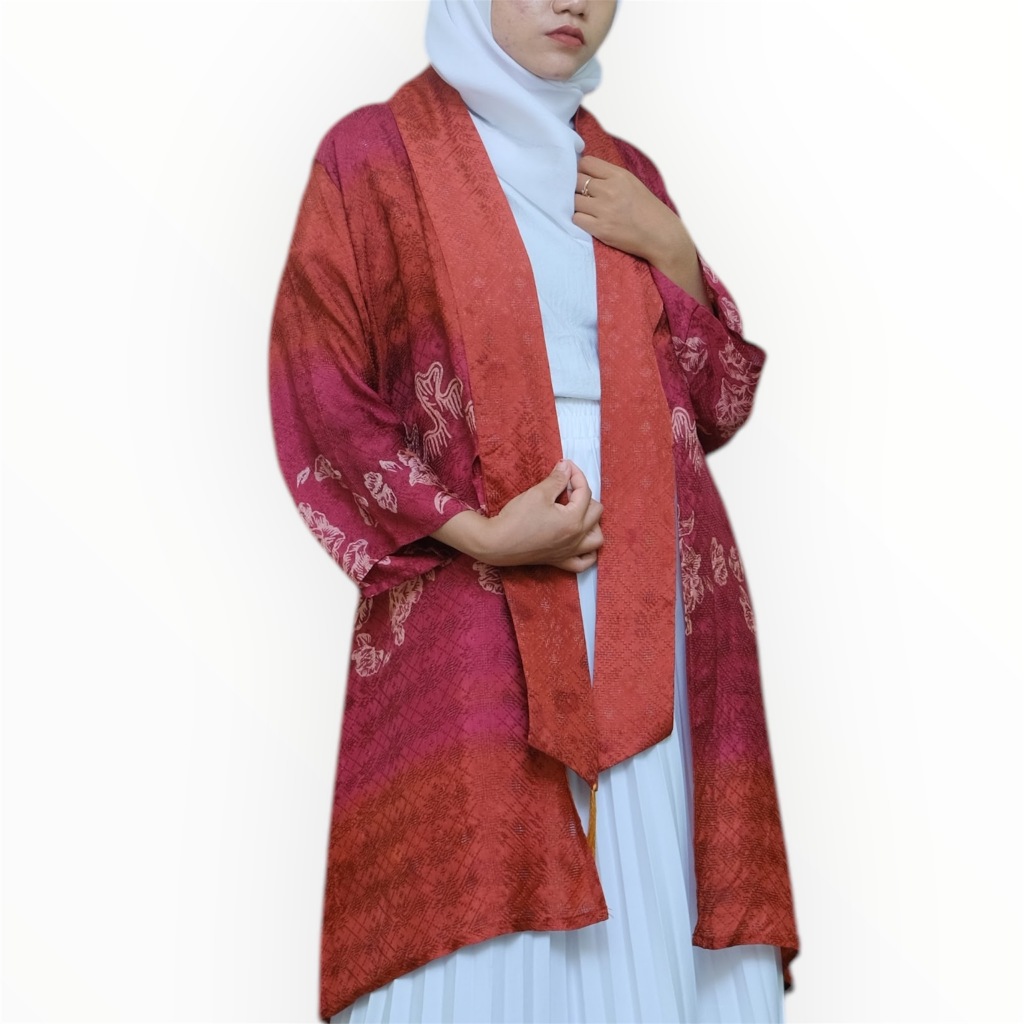 Jual Outer Batik Desain Modern untuk Pria & Wanita Bahan Viscose ...