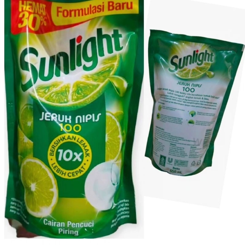 Jual sunlight sabun cuci piring jeruk nipis higienis anti bau extra lembut 650ml | Shopee Indonesia