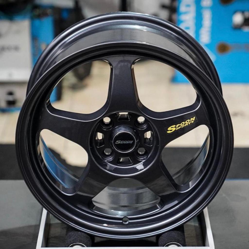 Jual VELG SPOON R16 PCD 4x100 LEBAR 7 ET 40 WARNA EJ TITAN - VELG MOBIL ...