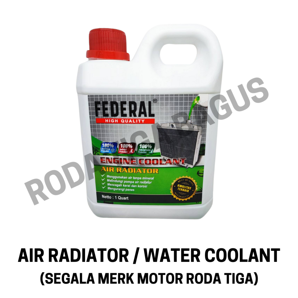 Jual Air Radiator / Water Coolant Air Kulen Merk Federal (1 Liter ...