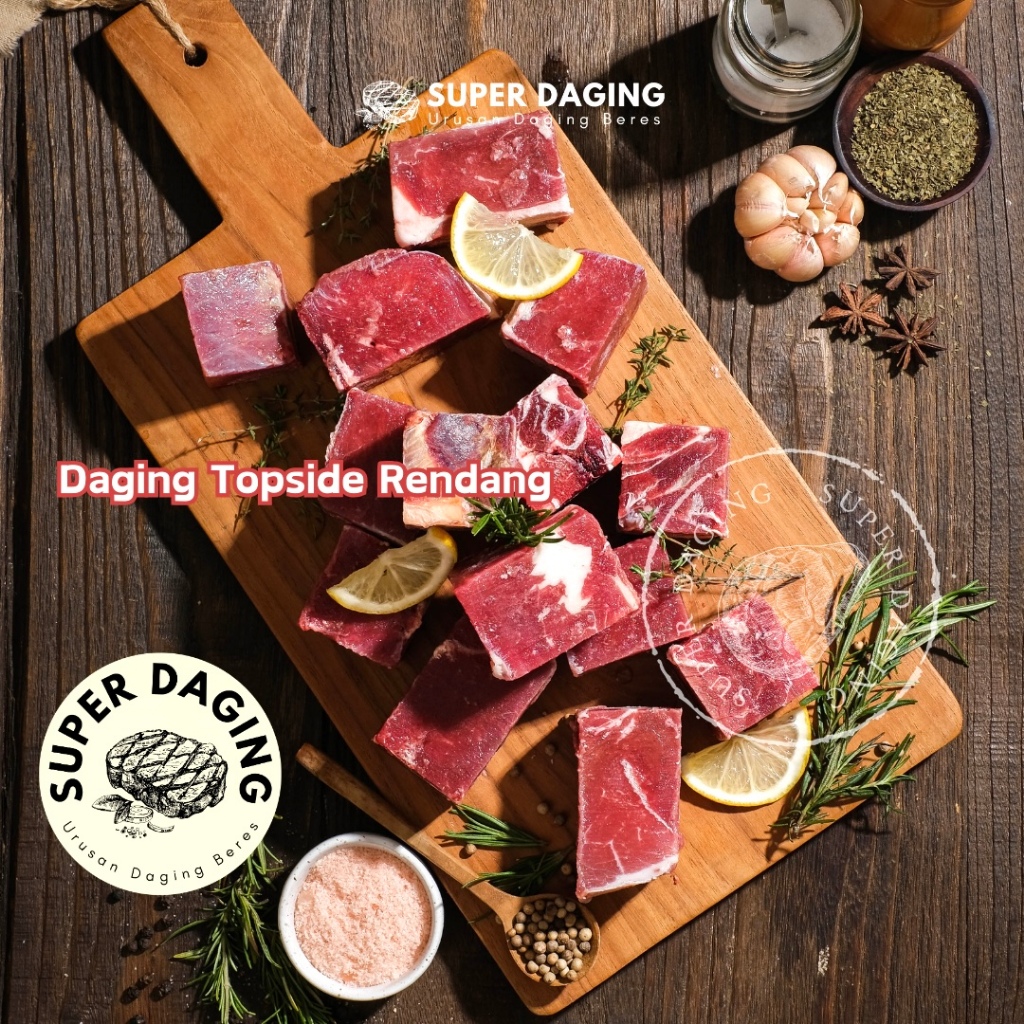Jual Daging Sapi Rendang Impor / Beef Topside 1kg - Super Daging Bandar ...