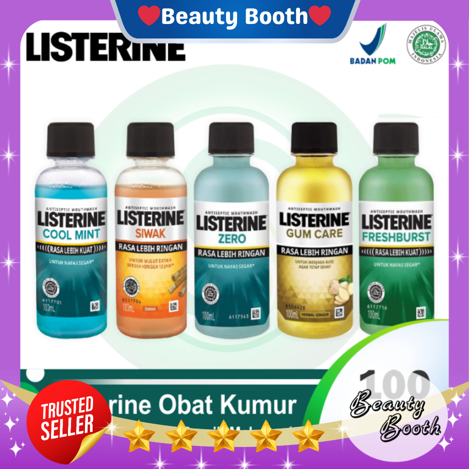 Jual LISTERINE Mouthwash 100ml | Antiseptic Obat Kumur - Beauty Booth ...