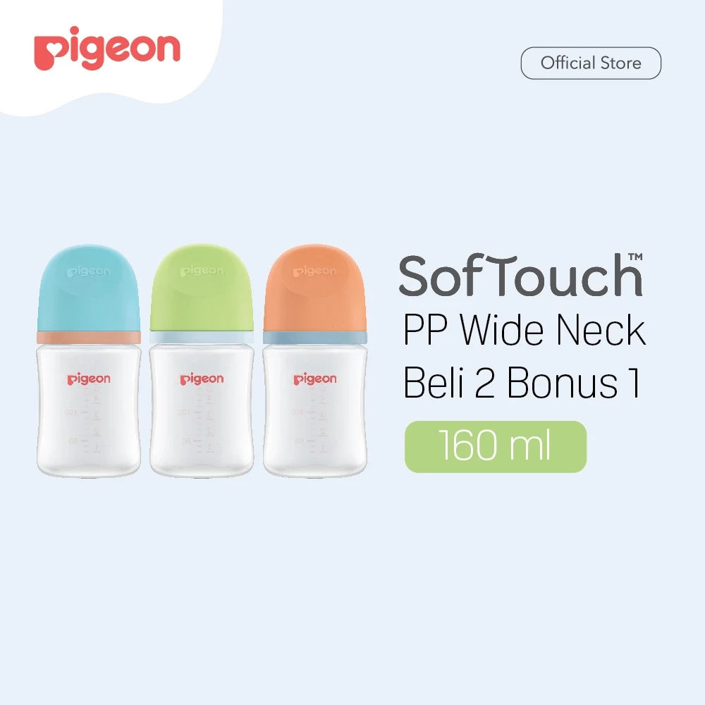 Jual PIGEON GEN 3 Botol SofTouch Wide Neck 160ml 240ml | Baby Bottle | Botol Susu | Shopee Indonesia