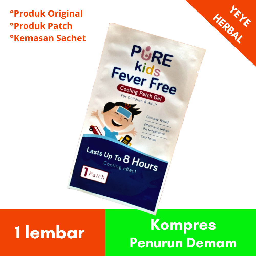 Jual Pure Kids Fever Free Kompres Penurun Demam | Shopee Indonesia