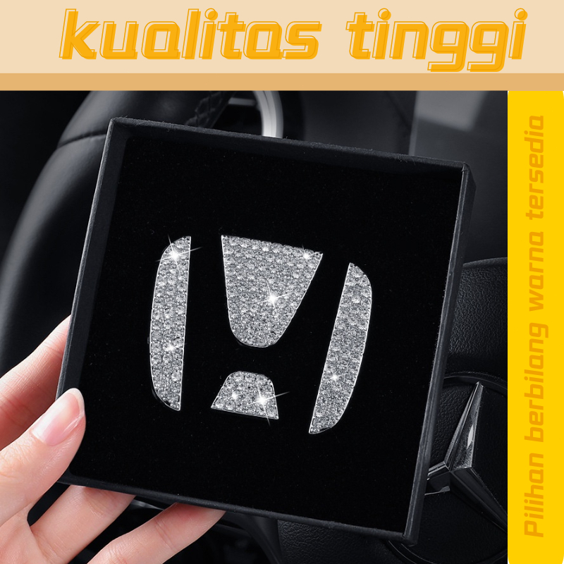 Jual Stiker Emblem Logo Stir Mobil Car Steering Wheel Diamond Sticker ...