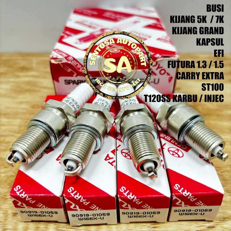 Jual BUSI ( SET ISI 4PCS ) KIJANG 5K 7K KAPSUL EFI FUTURA 1.3 1.5 CARRY EXTEA ST100 COLT T120SS ...