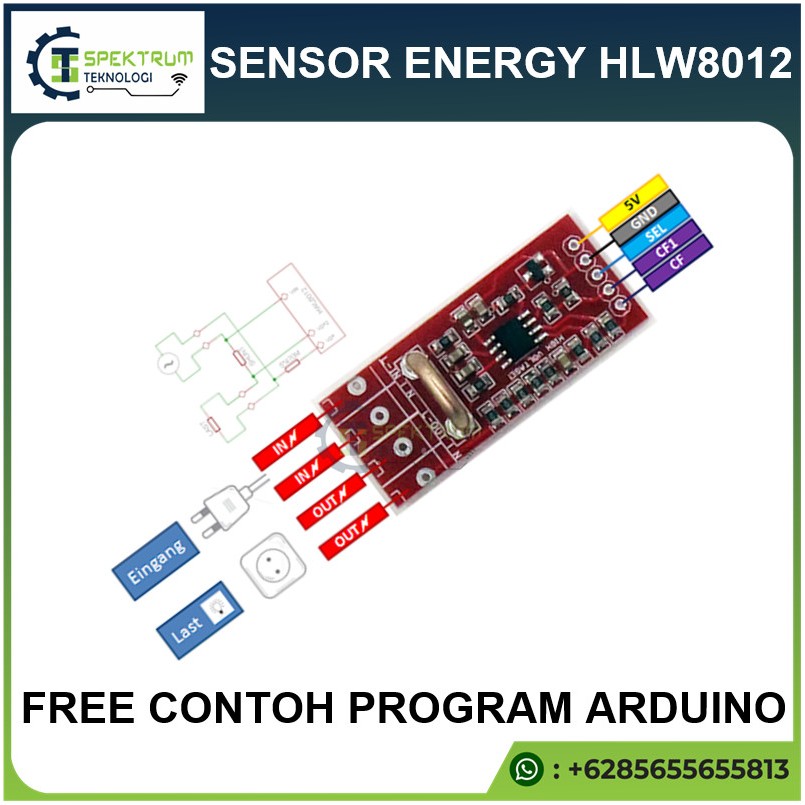 Jual Sensor Energi HLW8012 Arus dan Tegangan AC Metering | Shopee Indonesia