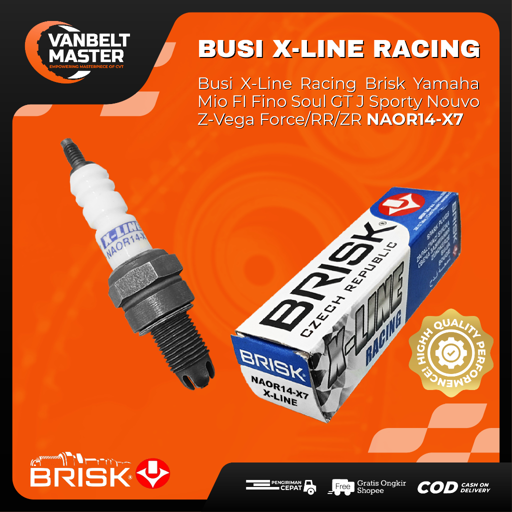 Jual Brisk Busi Motor X-Line Racing Yamaha Mio Sporty Smile J M3 S Z ...