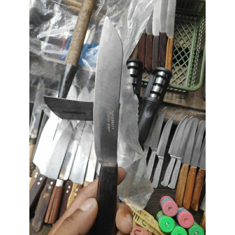 Jual Pisau Dapur Super Tajam Bahan Plat Baja Buatan Tradisional ...