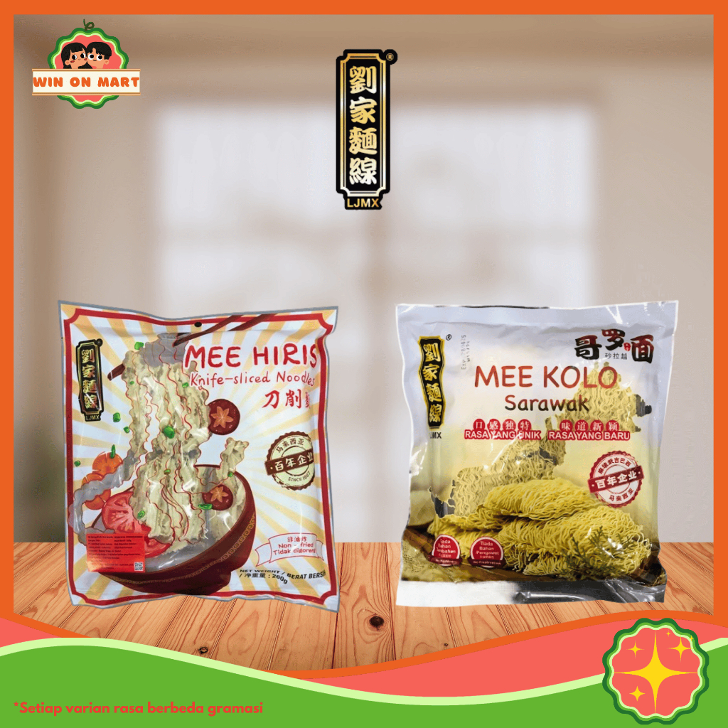 Jual Mi Kering | LJMX Mi Kering | Mee Kolo Sarawak | Mee Hiris Knife ...