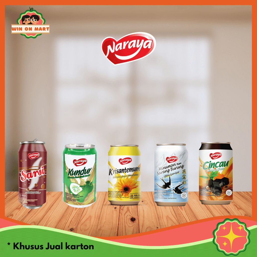 Jual Minuman | Naraya Minuman Kaleng | Teh Bunga | Sarang Burung ...