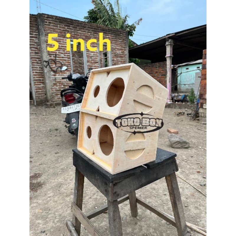 Jual Box speaker 5 inch line array single plus tweeter triplek 8-9 mm ...