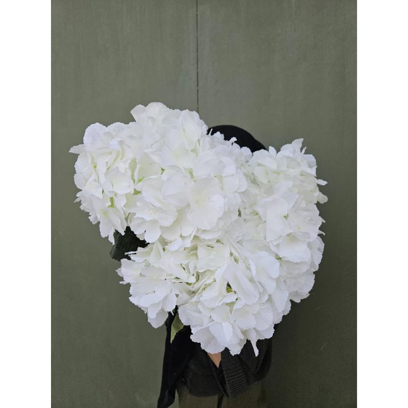 Jual Hortensia artificial jumbo 5 cabang bunga hydrangea artificial ...