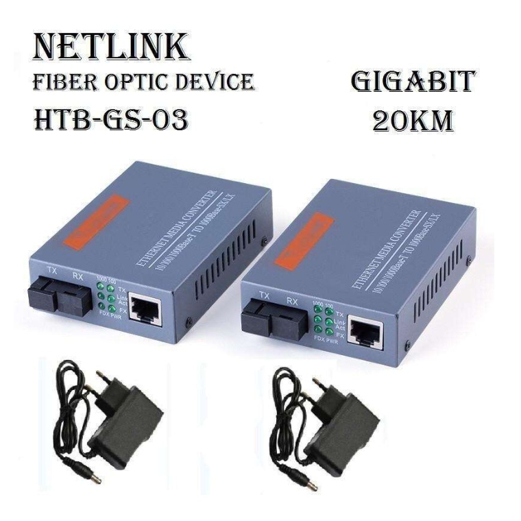 Jual Media Converter HTB-GS-03 10/100/1000M Gigabit | Shopee Indonesia