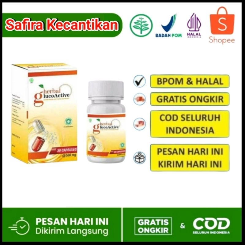 Jual Glucoactive Asli Original Obat Diabetes Kencing Manis Gula Darah ...