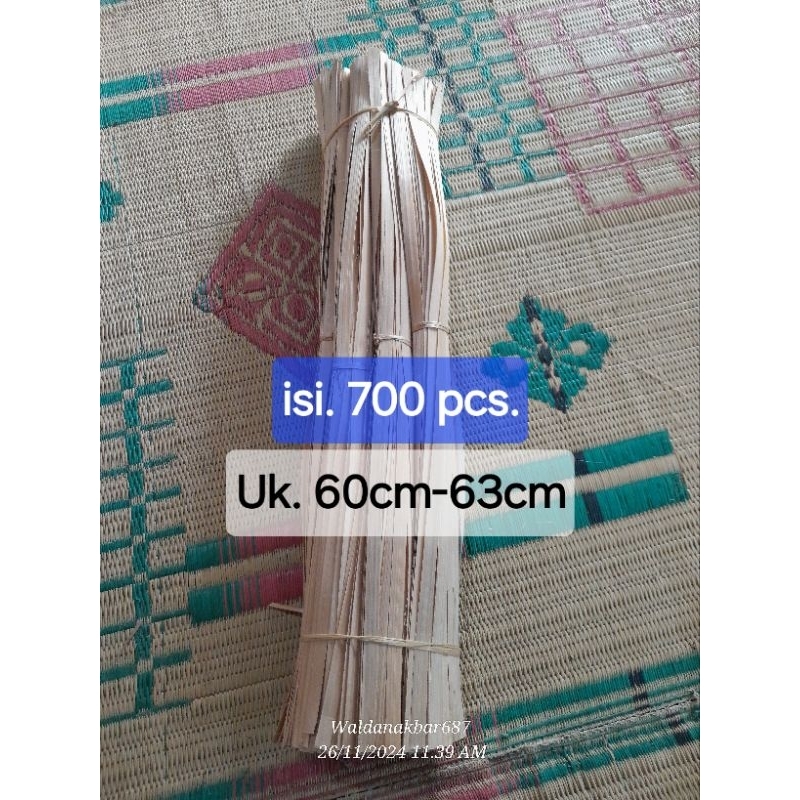 Jual Iratan Bambu Halus 700 Pcs P=60Cm-63Cm Lebar 1Cm Tebal 0,3Mm ...
