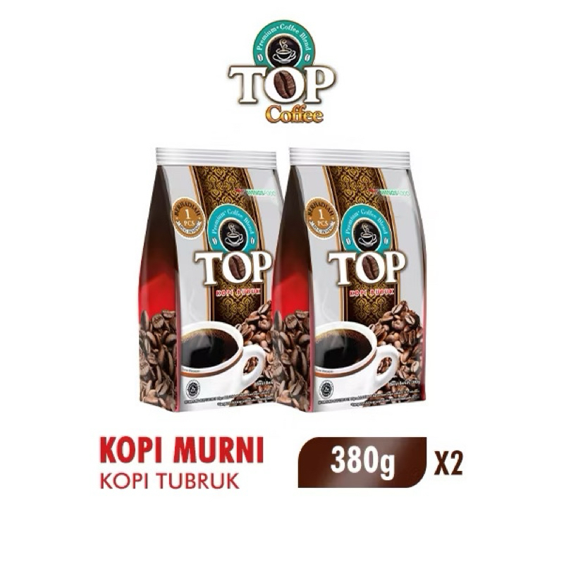 Jual Top Coffee Kopi Murni Pack 380 gr x2 | Shopee Indonesia