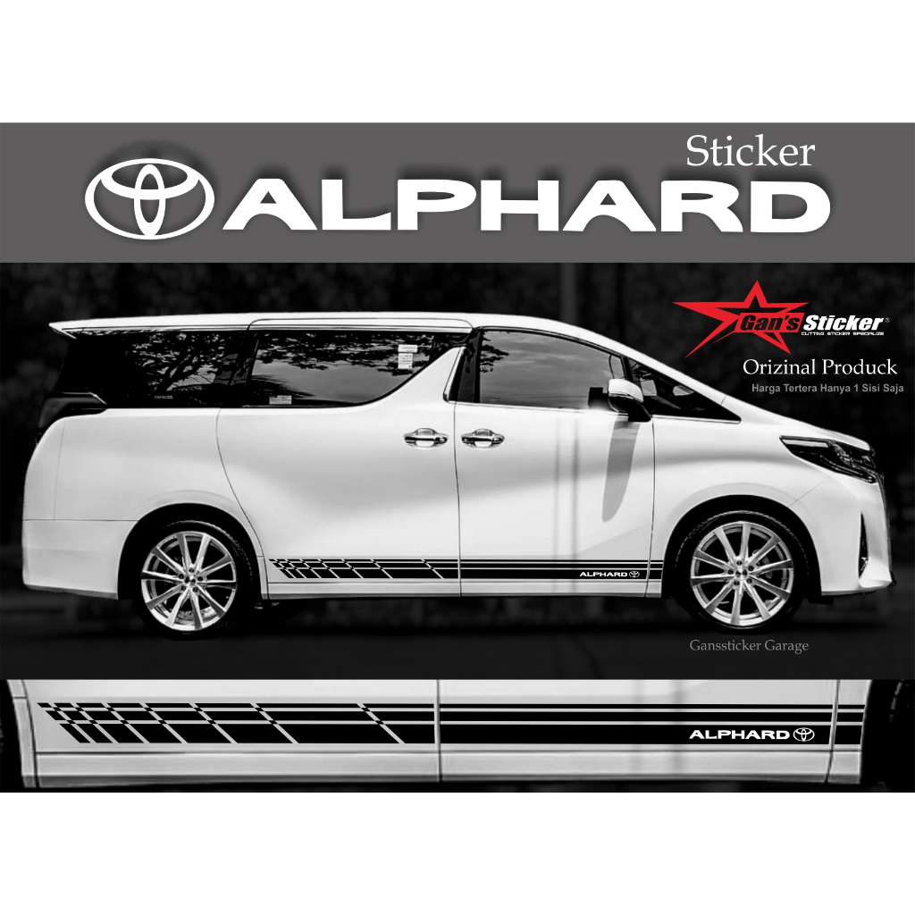 Jual STICKER TOYOTA ALPHARD STICKER PINTU TOYOTA ALPHARD | Shopee Indonesia