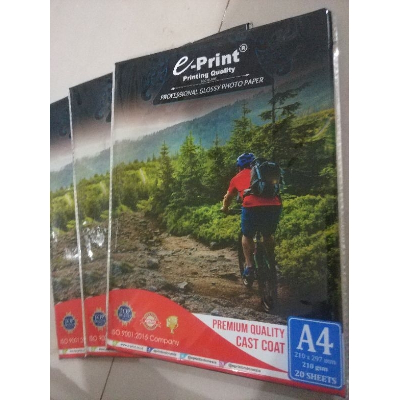 Jual Eco Blank Kertas Foto e print 210 GSM A4 isi 20 Lembar / Glossy ...