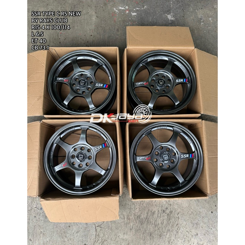 Jual VELG SSR TYPE C RS R15 4X100/114 BARU (harga untuk 4pcs velg ...