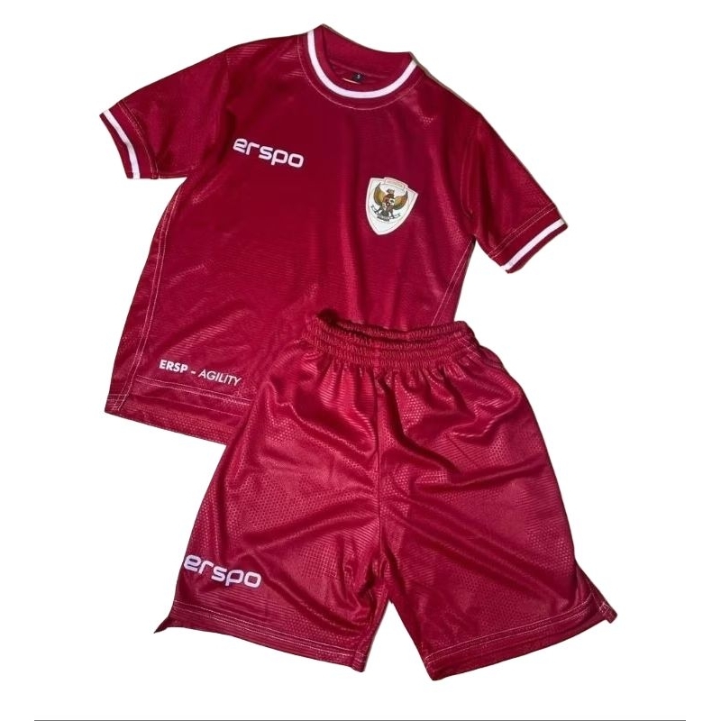 Jual ERSPO JERSEY BOLA ANAK TIMNAS INDONESIA HOME TERBARU - JERSEY TIMNAS HOME KIDS ERSPO 2024 ...