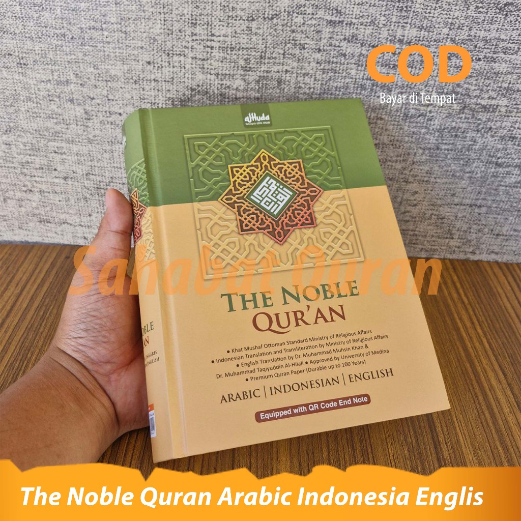 Jual The Noble Quran A5 Al Quran Terjemah 3 Bahasa Arabic Indonesia ...