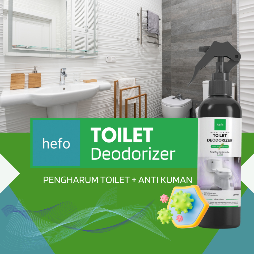 Jual Hefo Pengharum Toilet Penghilang Bau Pesing Kotoran 250 ml ...