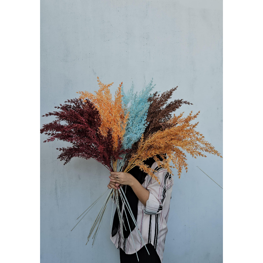 Jual BUNGA ARTIFICIAL CEMARA RICE GRASS TANAMAN HIAS DAUN PALSU ...