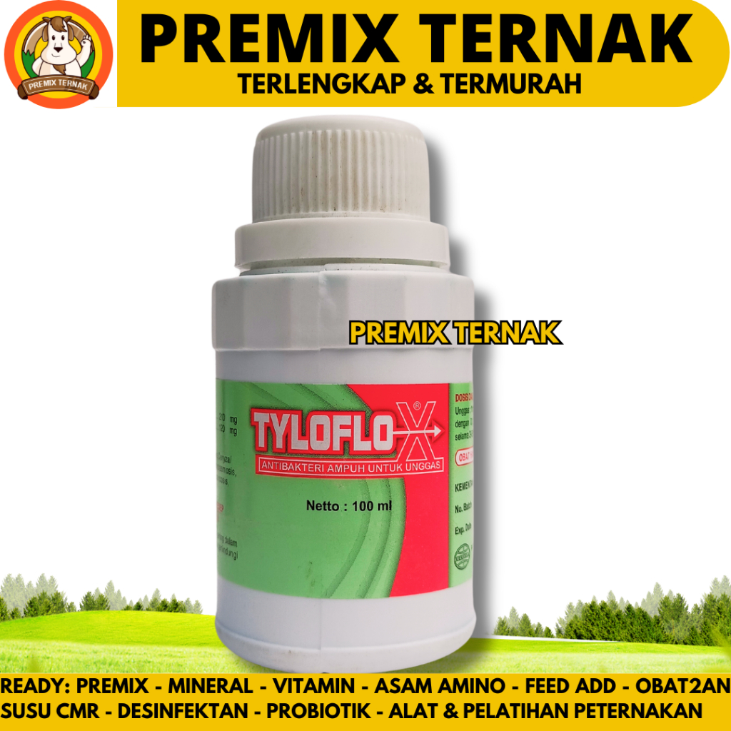 Jual TYLOFLO 100ML - Obat Ayam Snot Ngorok CRD CCRD Kolera Coryza Coli ...