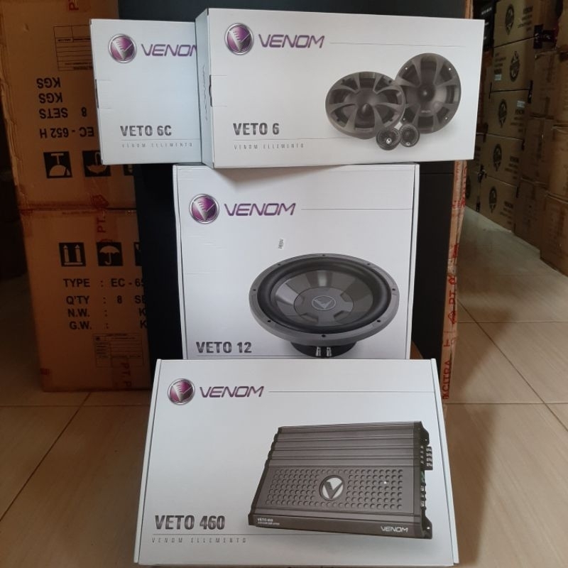 Jual PAKET AUDIO VENOM VETO PAKET VENOM POWER VENOM VETO 460 + SUBWOOFER VENOM VETO 12 + SPLIT ...