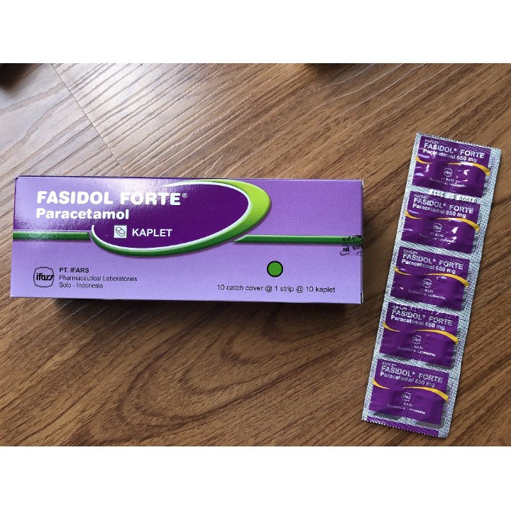 Jual Fasidol Forte Paracetamol isi 10 Kaplet - Untuk Demam, Sakit Gigi ...