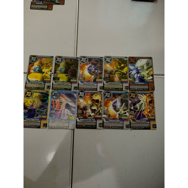 Jual 10 set animal kaiser blue card,alien egg gold,aligned planets,ice ...