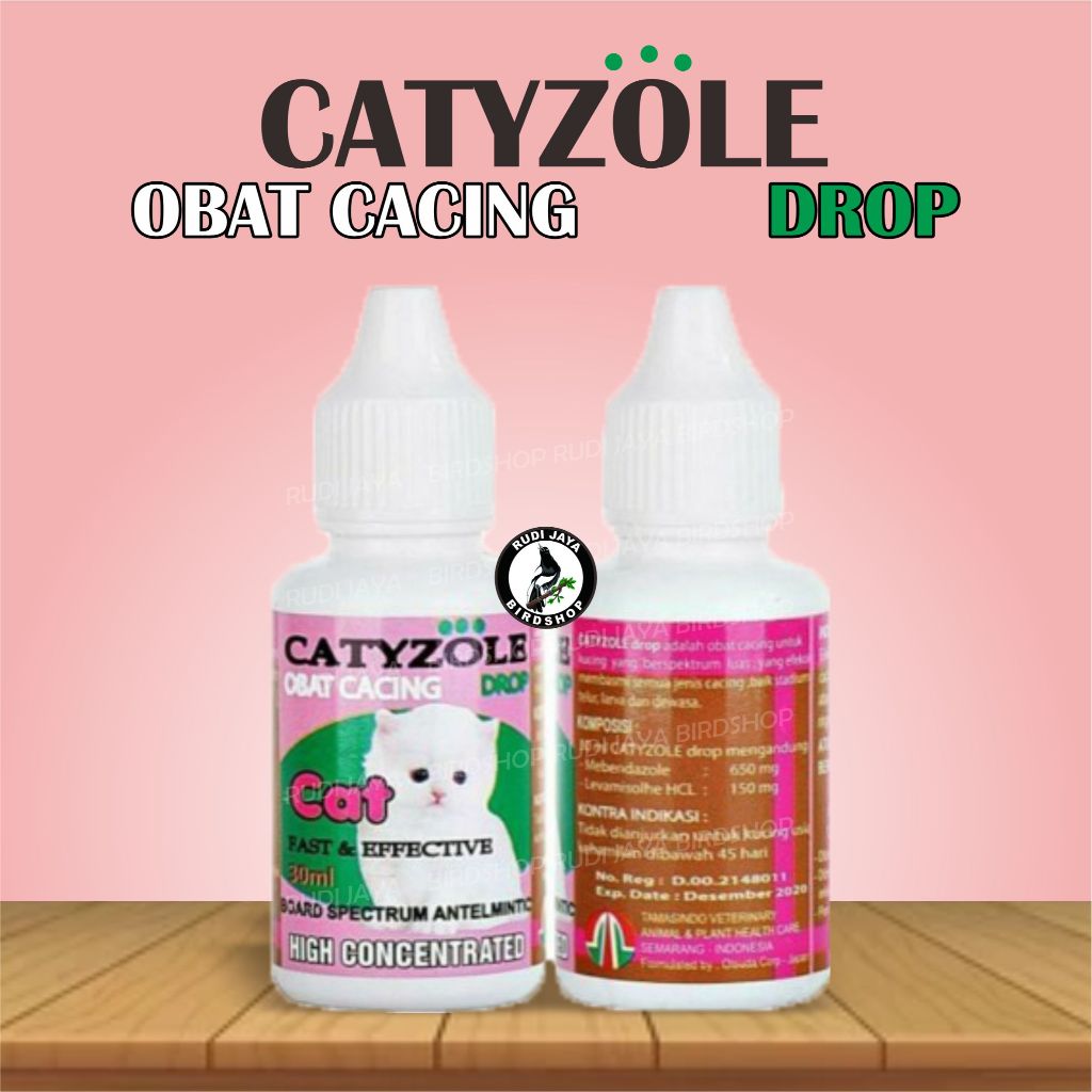Jual CATYZOLE DROP TAMASINDO 30 ML OBAT KUCING SAKIT CACING CACINGAN ...