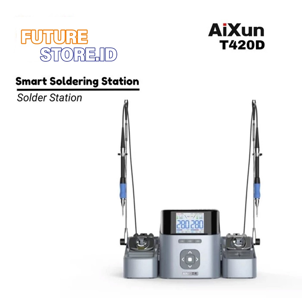Jual Soldering Station AIXUN T420D Dual Channel with T245/T210/T115 200W Pemanas Patri Las ...