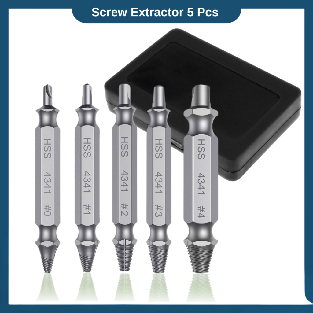 Jual Pelepas baut patah rusak karat Screw Extractor 5 Pcs | Shopee ...